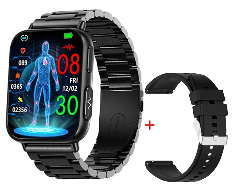 GlucoGuard ® - Accurate Measure Blood Glucose Smart Watch - ECG+PPG He ...