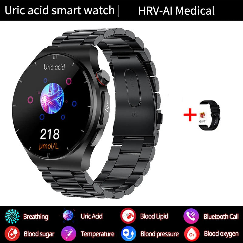 2024 New Laser Treatment Smart Watch - Blood Sugar - Lipid and Uric Ac ...