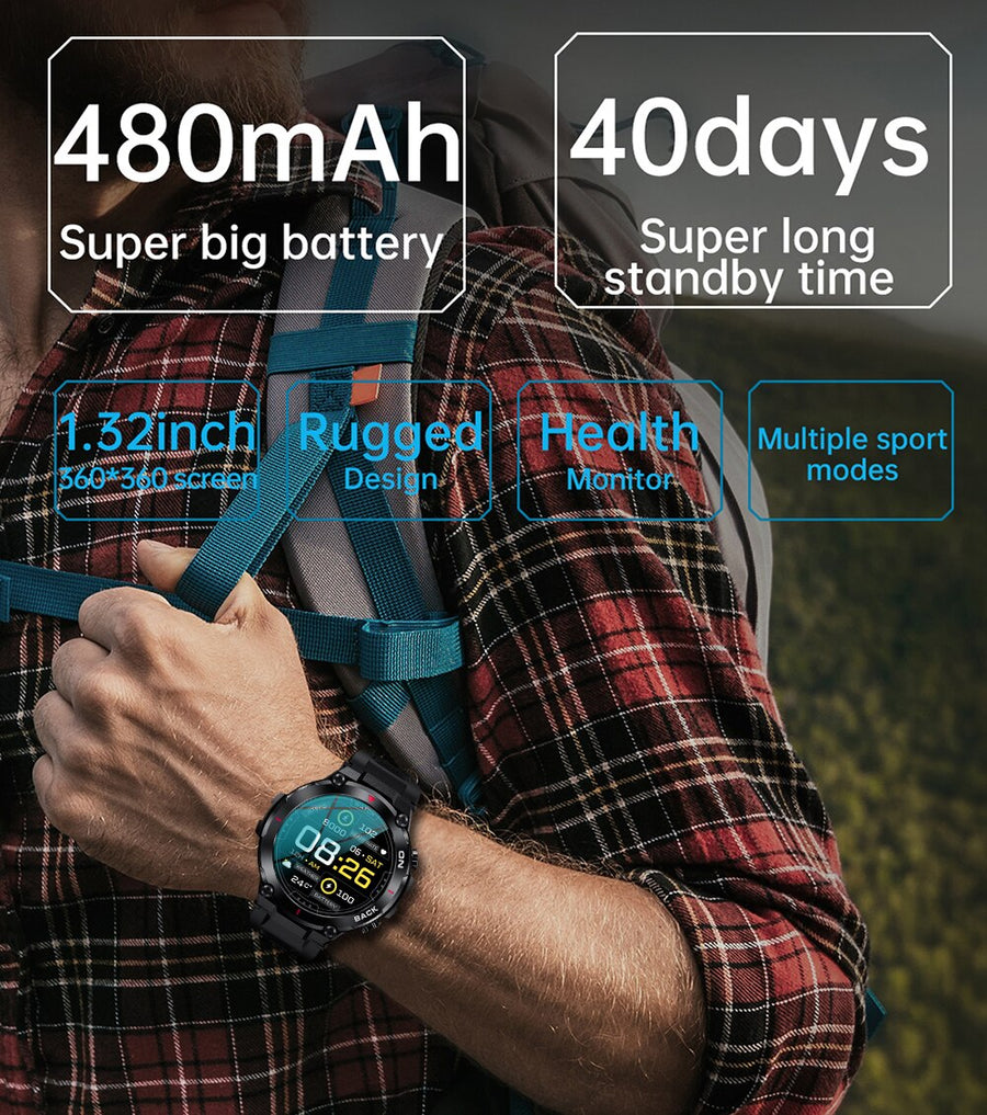 MELANDA K37 Military GPS Smart Watch – Olevs-us.com
