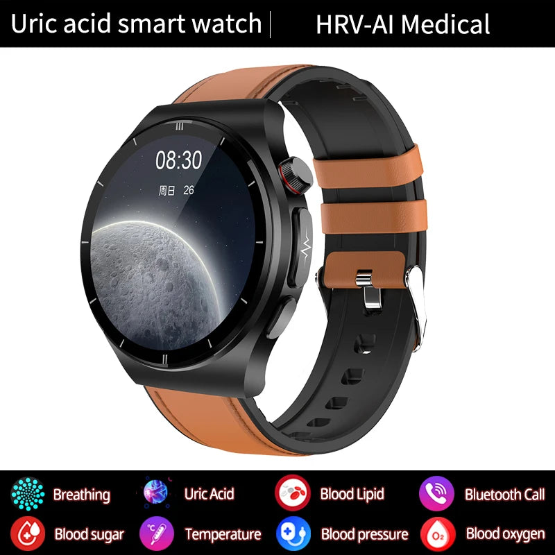 2024 New Laser Treatment Smart Watch - Blood Sugar - Lipid and Uric Ac ...