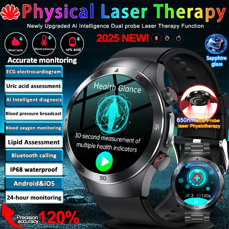 HealthGuard Pro ® - BEST Medical Diagnosis Smart Watch- Blood Lipids U ...