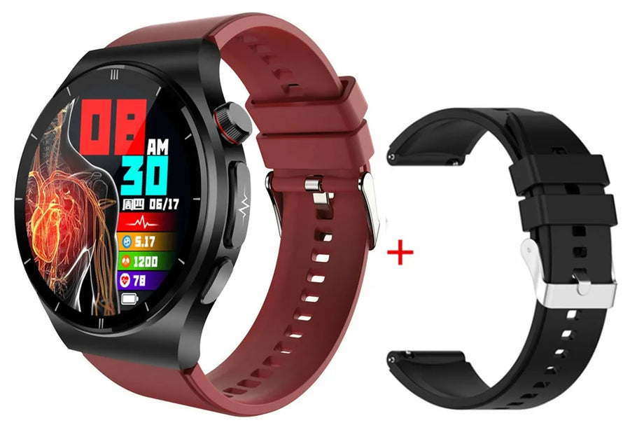 2025 New Laser Treatment Smart Watch - Blood Sugar - Lipid and Uric Ac ...