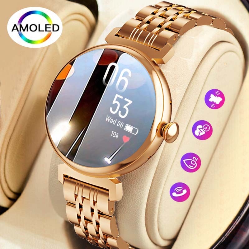 Fashion Ladies Smart Watch 1.04 inch AMOLED Screen – Olevs-us.com