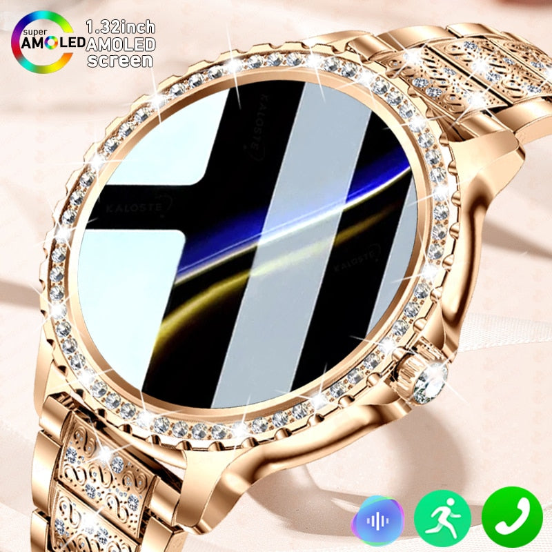 AMOLED Screen Women Smartwatch For Android IOS – Olevs-us.com